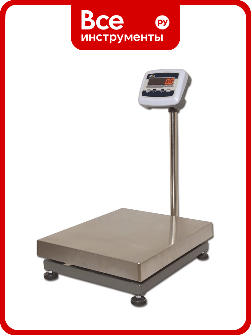 Товарные весы стандартные MAS PM1E-100-4560 0 7297 – напольные электронные весы с пылевлагозащитой и питанием от сети