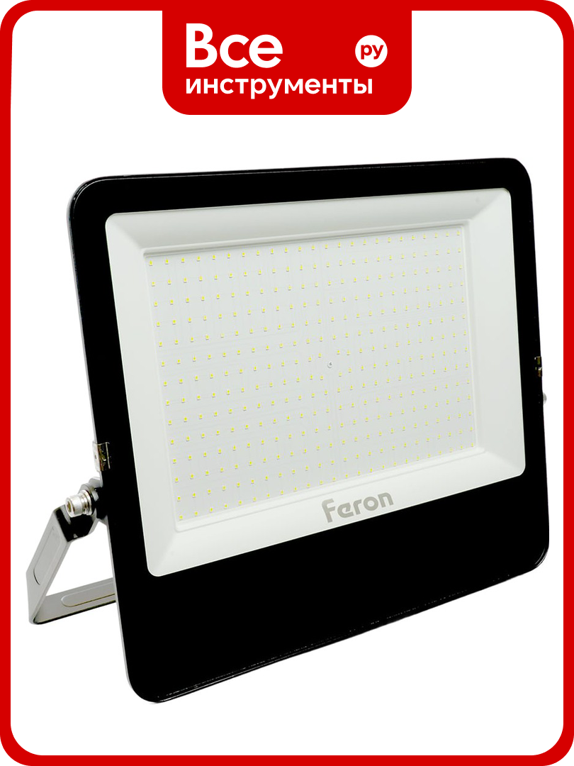 Светодиодный прожектор Feron 2835 SMD 300W 6400K IP65 AC220V/50Hz, черный с матовым стеклом, LL-926 29501