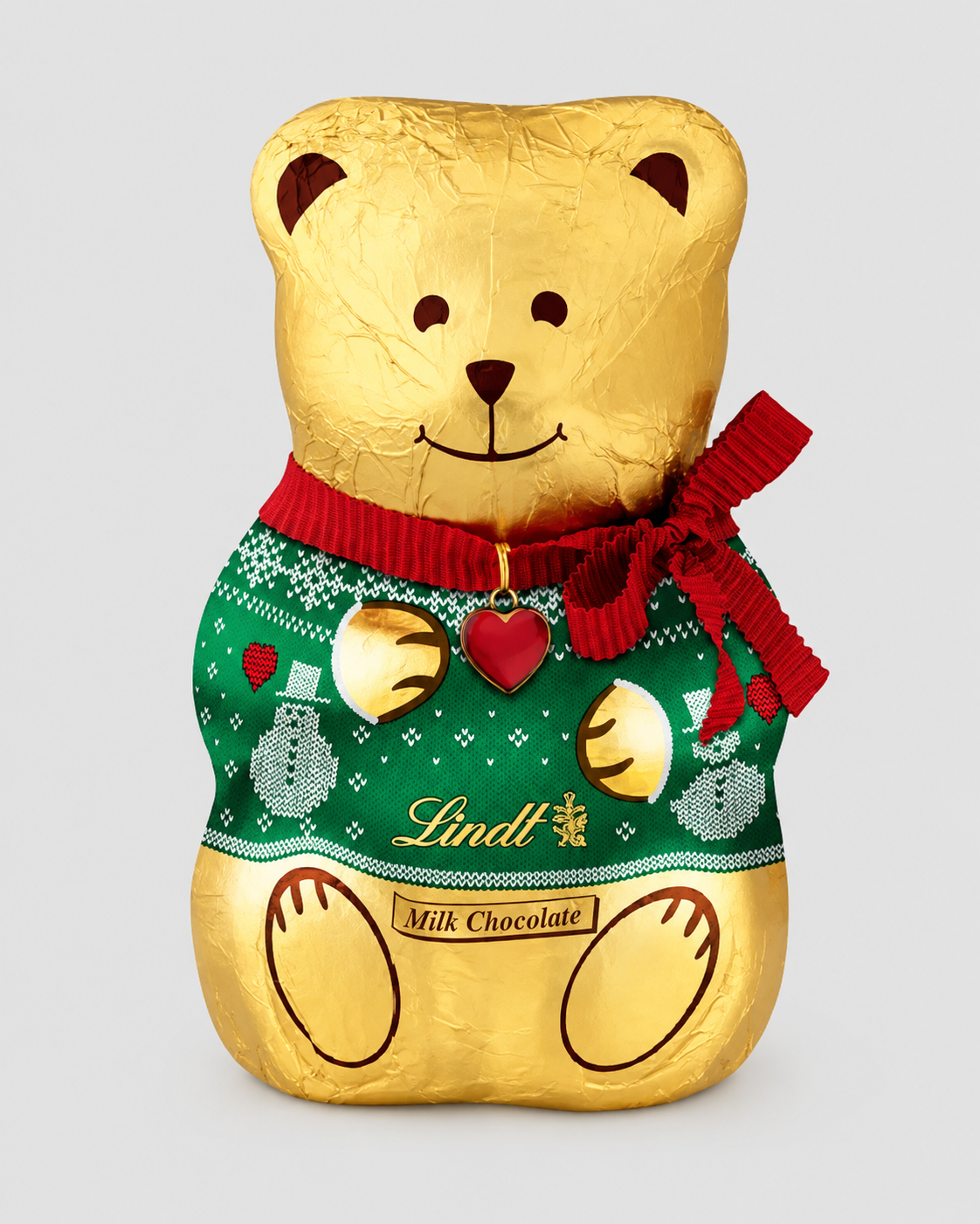 Шоколадный мишка "Lindt Teddy", молочный шоколад, фигурный, 100г