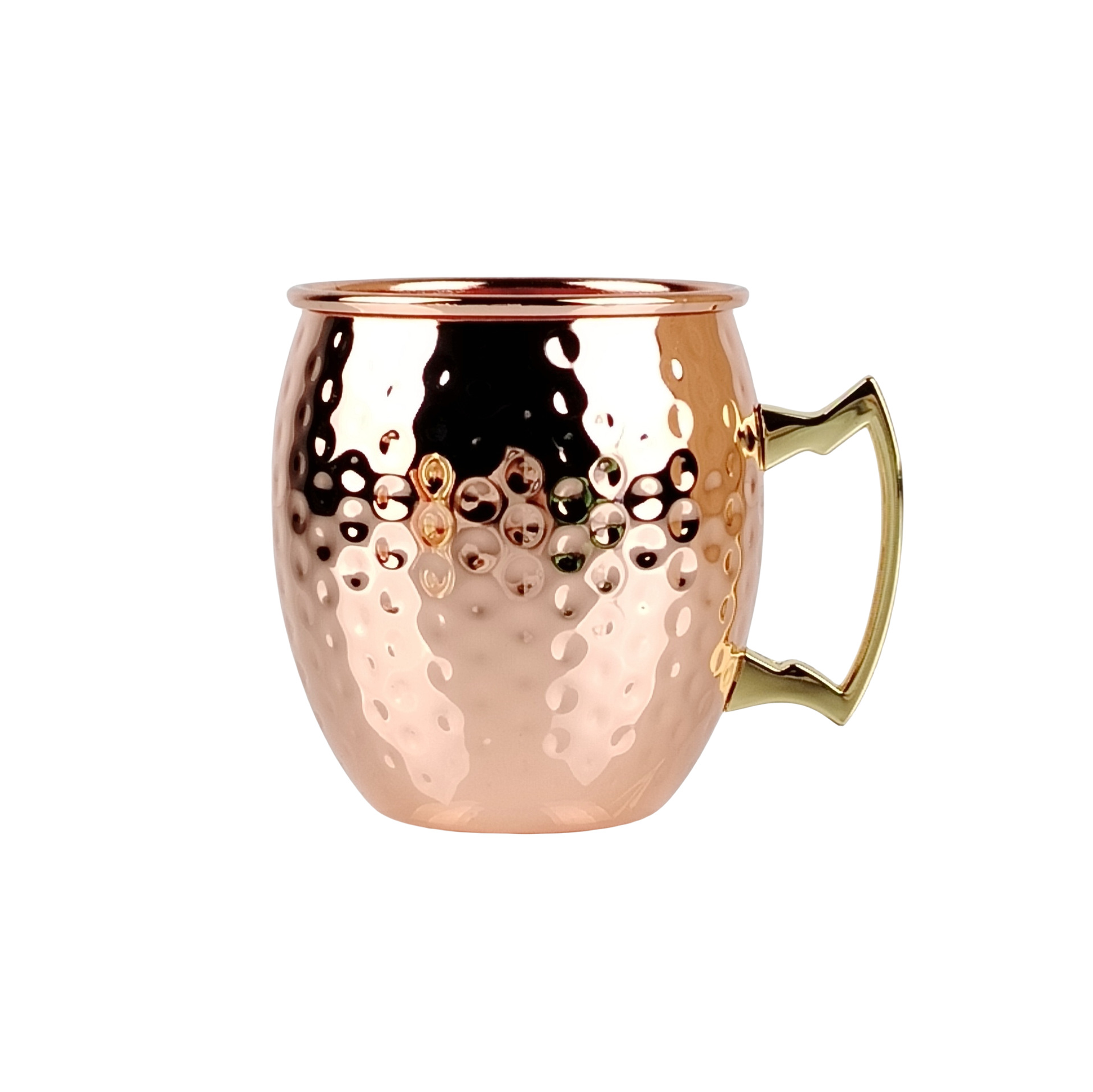 Кубок для мохито Moscow Mule, стакан для водки, из нержавеющей стали, розовое золото, 530 мл