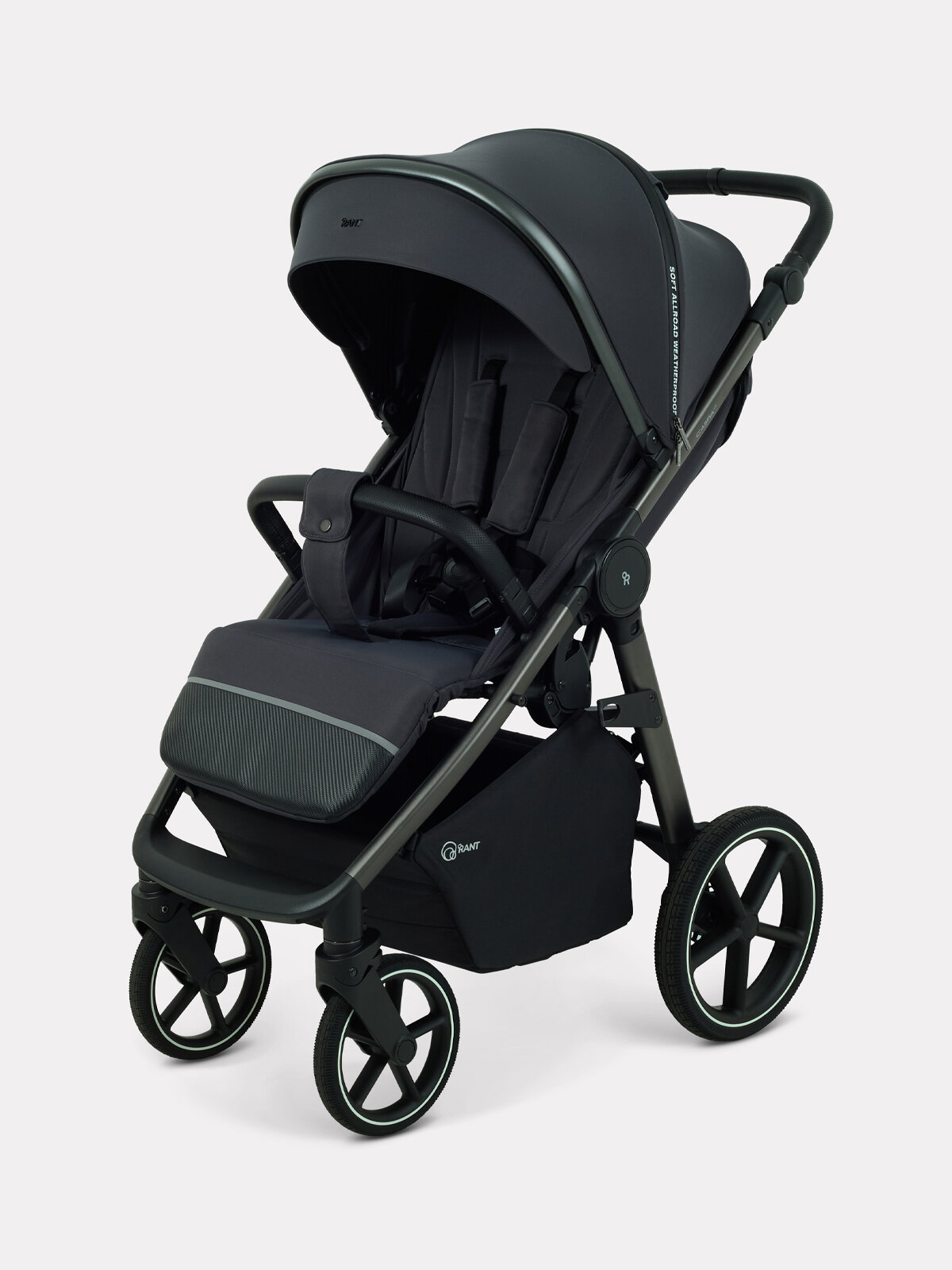 Коляска детская RANT CASPIA soft RA100 Graphite 2026