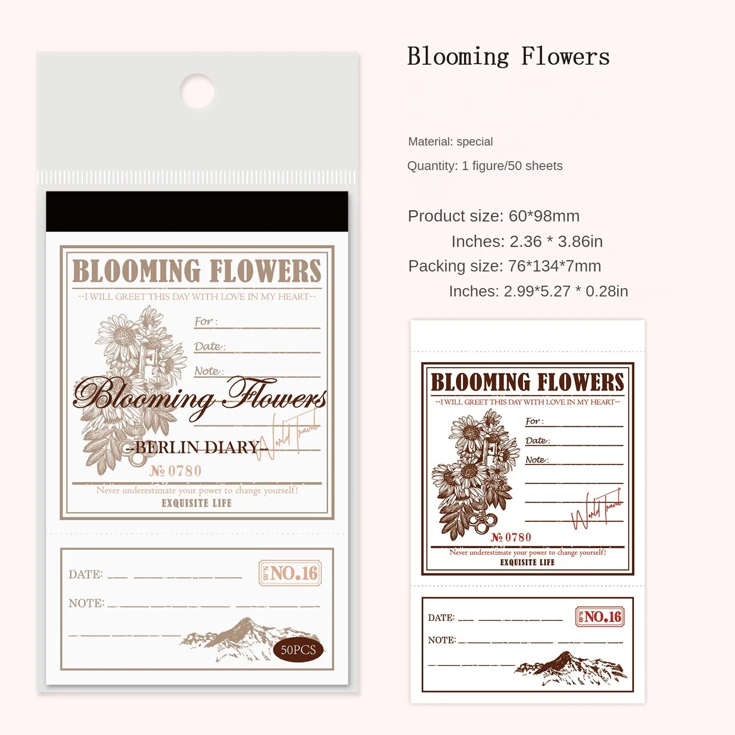 Блокноты leaffei Берлинский дневник 50 листов A Blooming Flowers