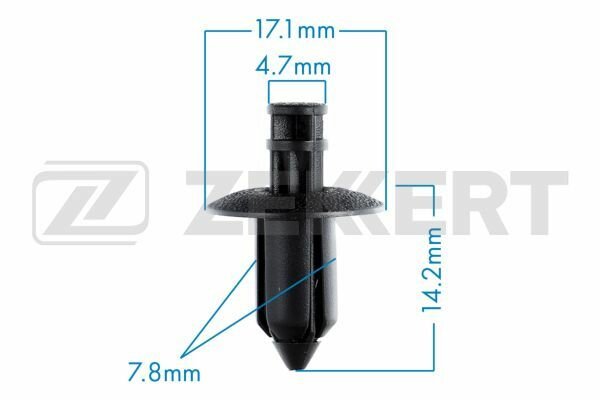 Zekkert Клипса крепёжная для Honda Mitsubishi Nissan Subaru Suzuki Toyota (миним. кол-во заказа 10 шт)