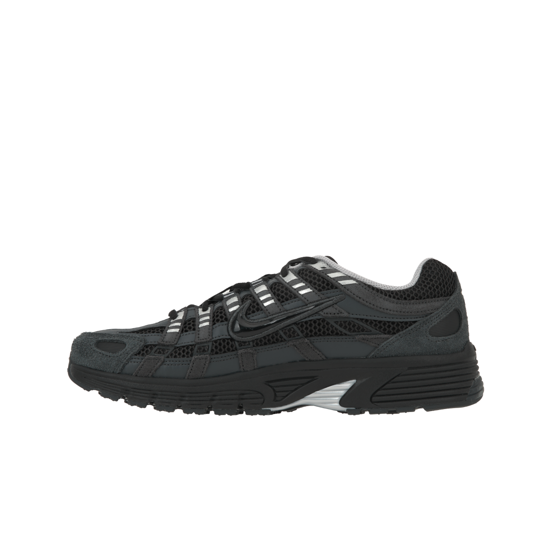 Кеды NIKE P-6000, размер 42.5 EU, черный, серебряный — фото 1