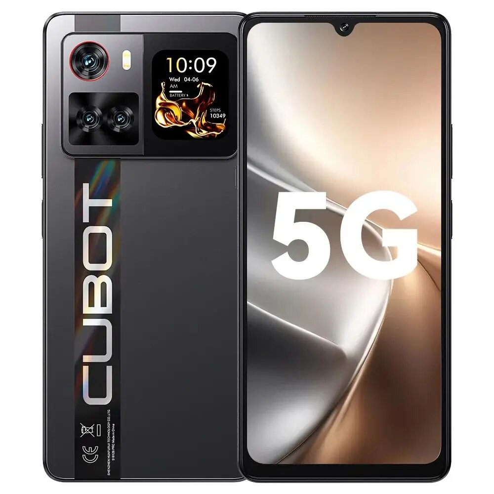Смартфон CUBOT X100 NFC 5G, Android 15, размер 7025, 2,5 ГГц, 6,88 Global Version, Черный, Black