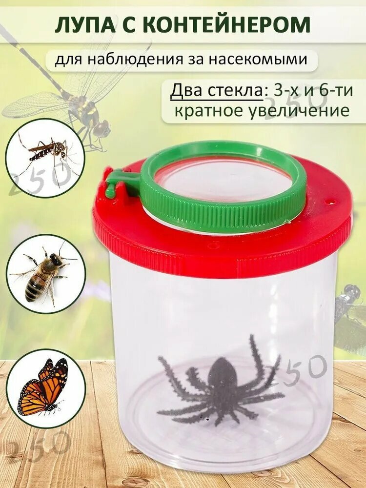 Лупа 6-кратная, диаметр: 70 мм