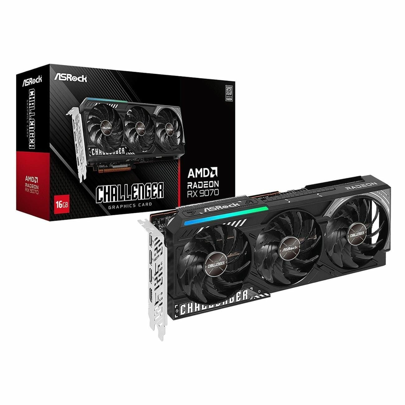 Видеокарта ASRock Radeon RX 9070 Challenger 16GB