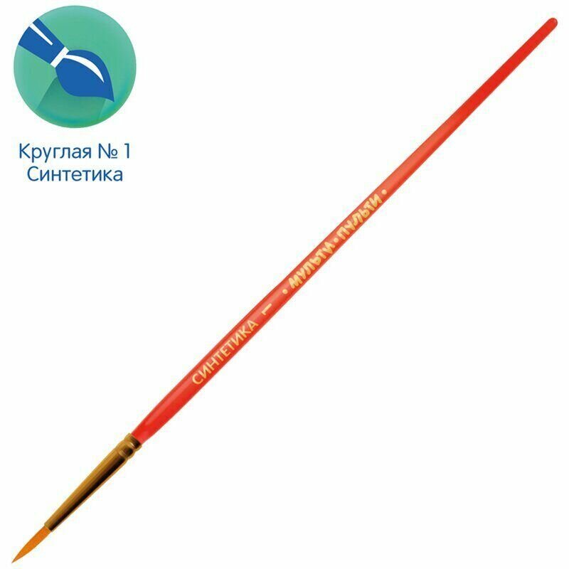 Кисть синтетика круглая №1