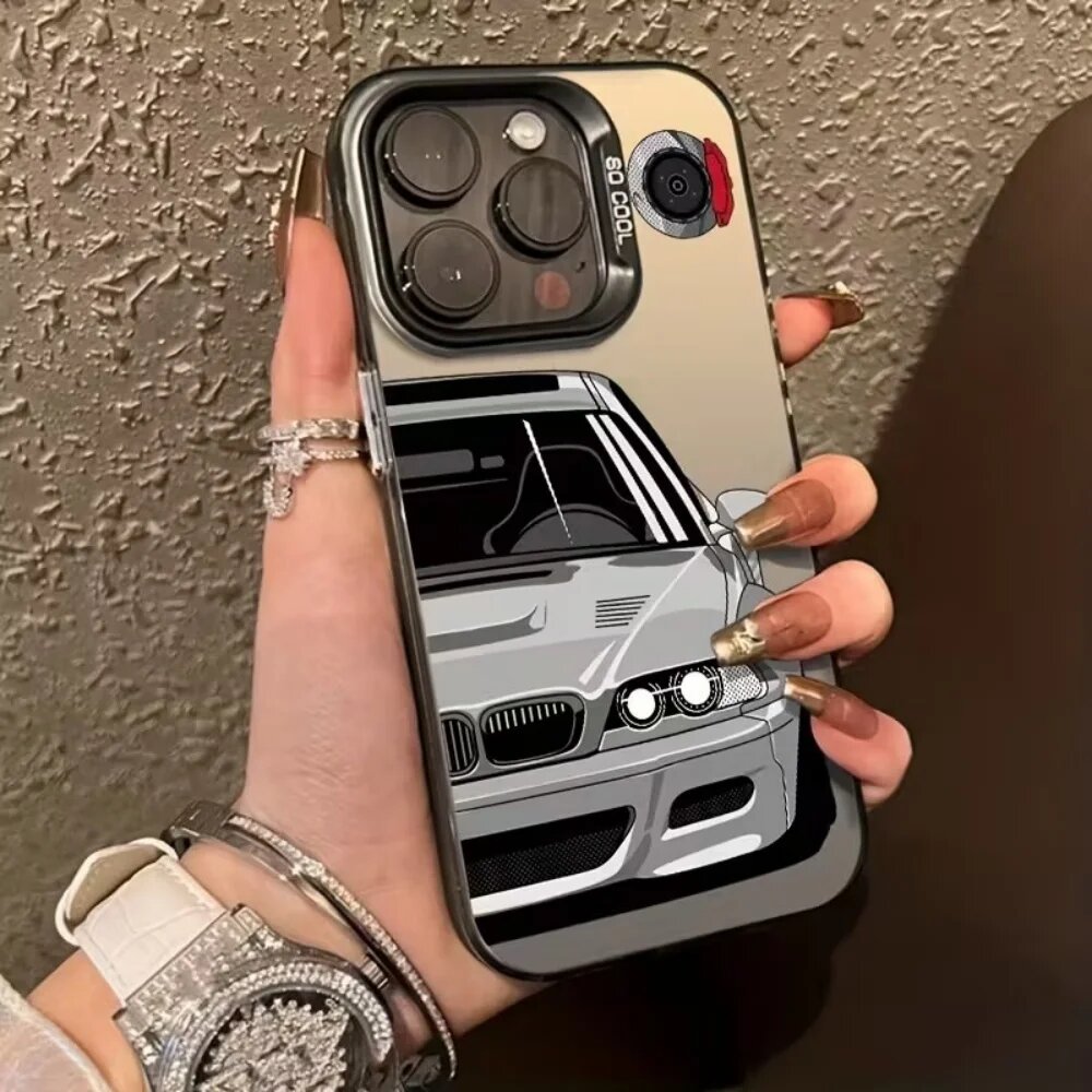 Чехол для iPhone 11 с принтом BMW, черный