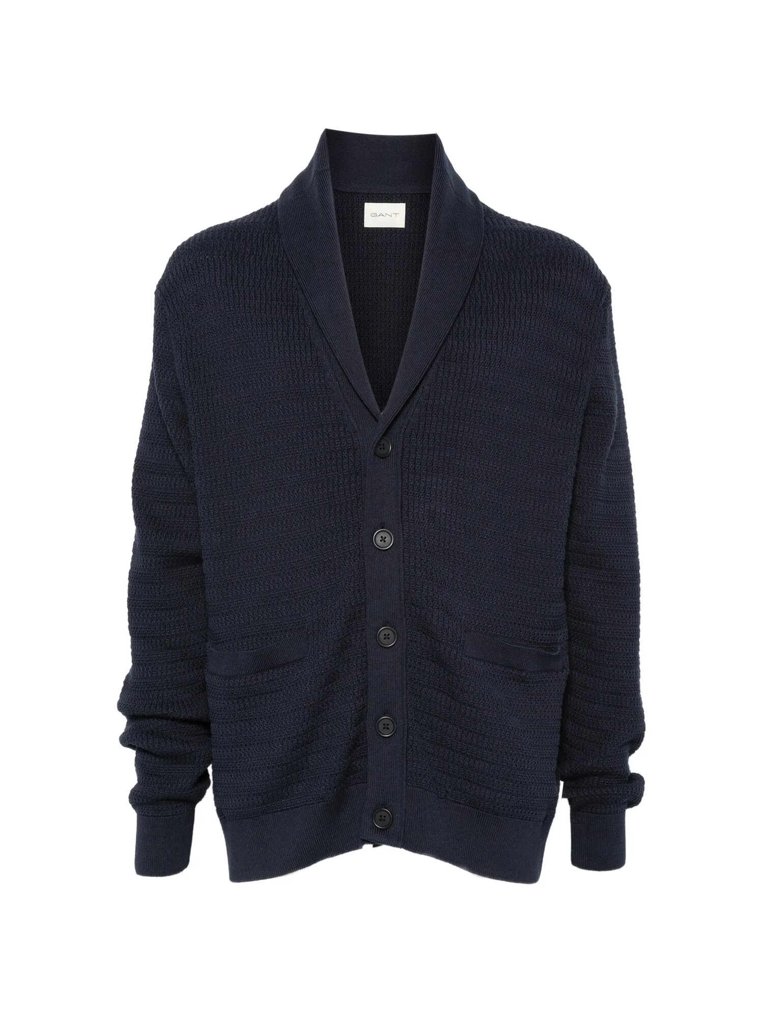 Кардиган Shawl-collar waffle-knit cardigan