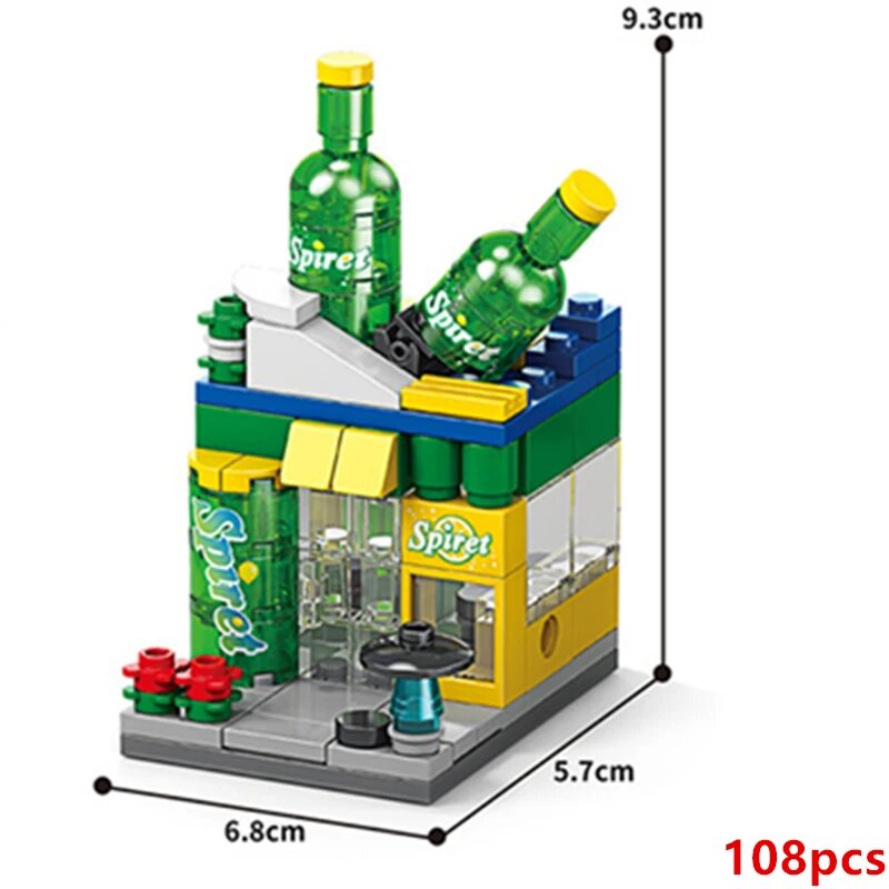 Конструктор зданий "Новые Архитектуры Друзья" Изумрудный, no Box 108pcs