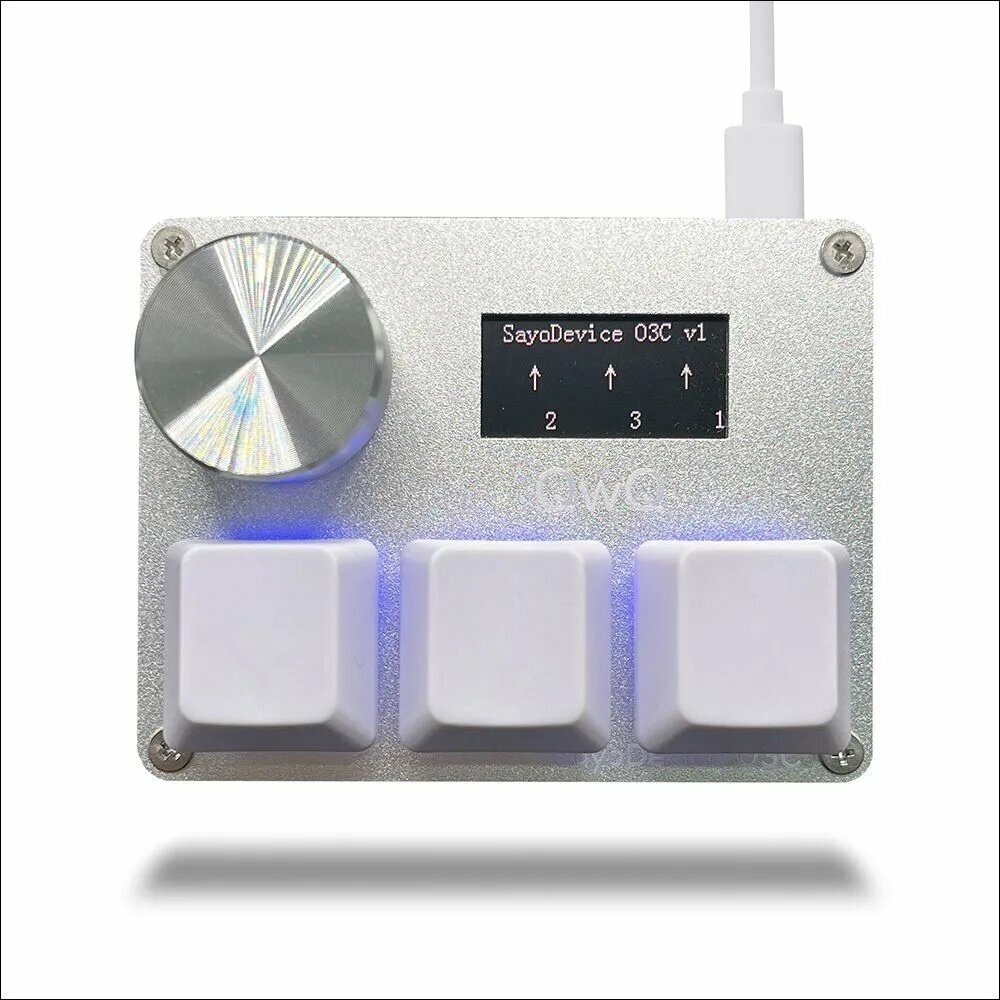 Клавиатура проводная , (Gateron White), Русская раскладка, серебристый