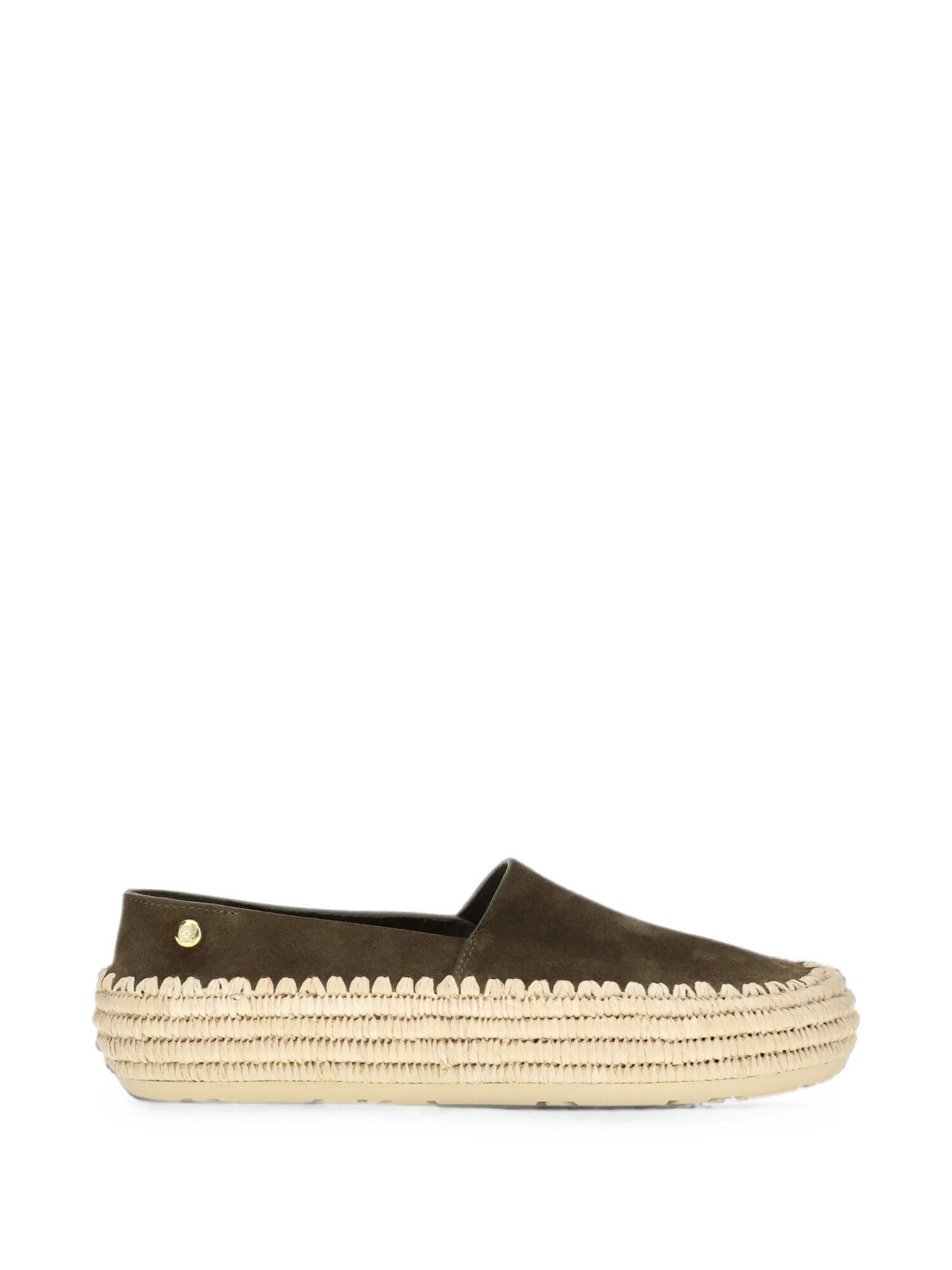 Шлёпанцы Rio slippers in suede and raffia