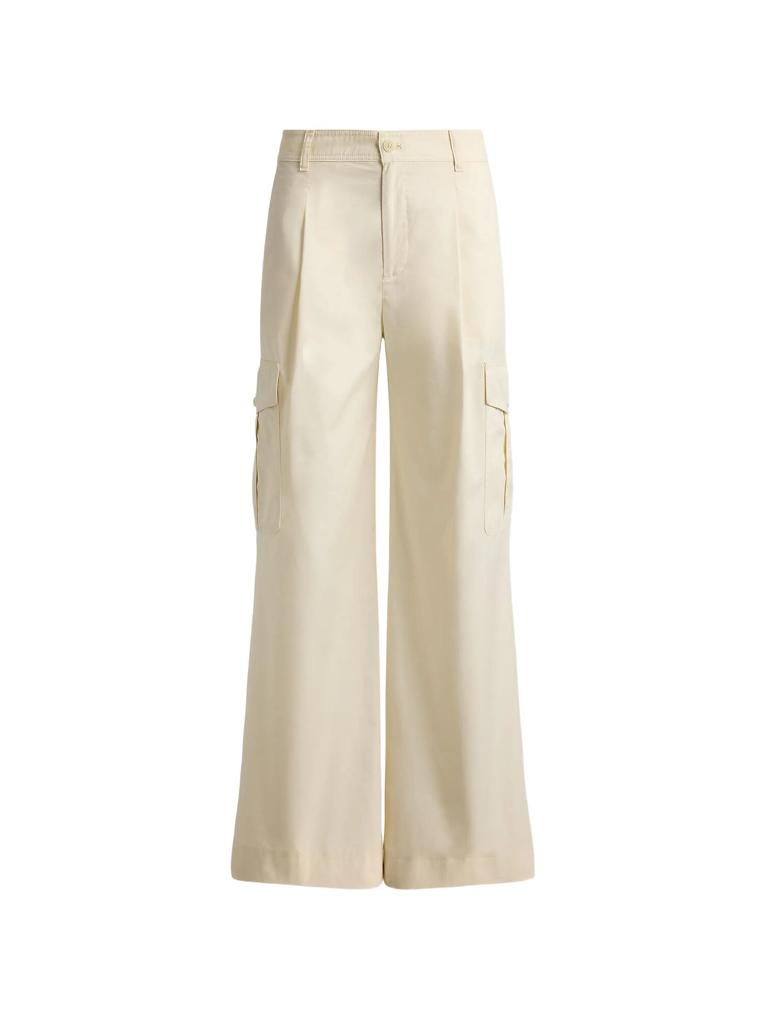 Брюки Pleated wide-leg cargo pants