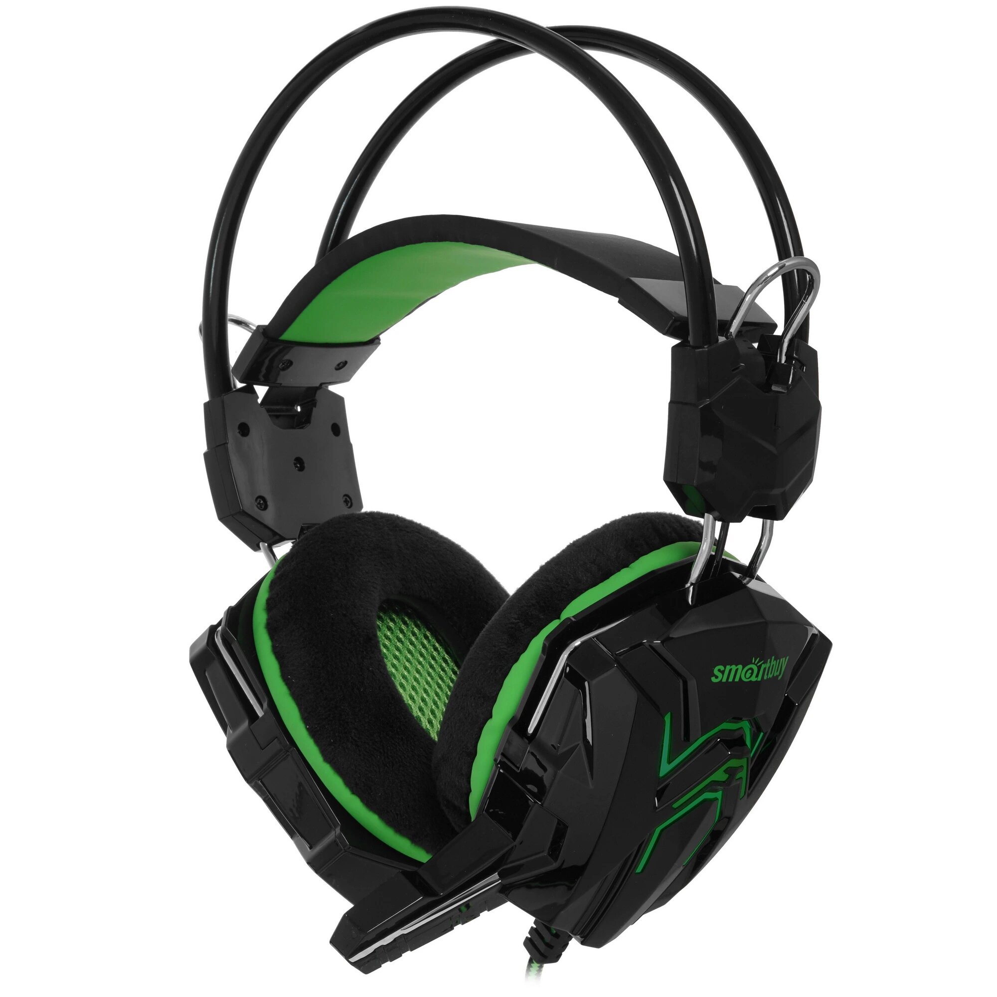 Наушники проводные SMARTBUY (SBHG-1200) RUSH SNAKE черно-зеленая
