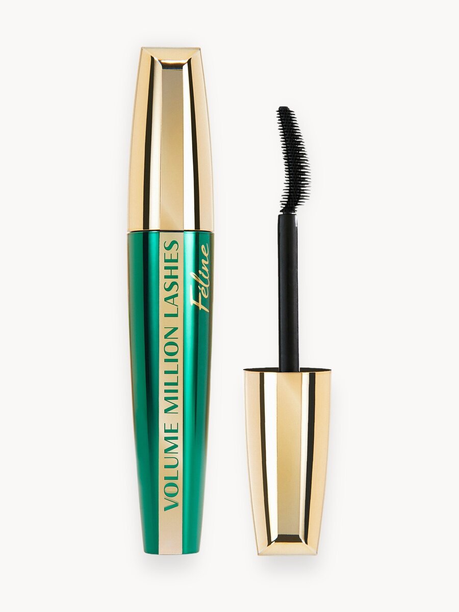 L'OREAL Тушь для ресниц Volume Million Lashes Feline для объема и удлинения, 8,5 мл, Черная