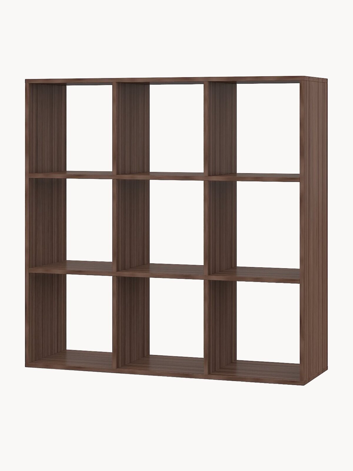 Стеллаж СТ-11 "Колизей мебель" ясень шимо темный (ШхГхВ) (1054х330х1054)мм, 9 ниш