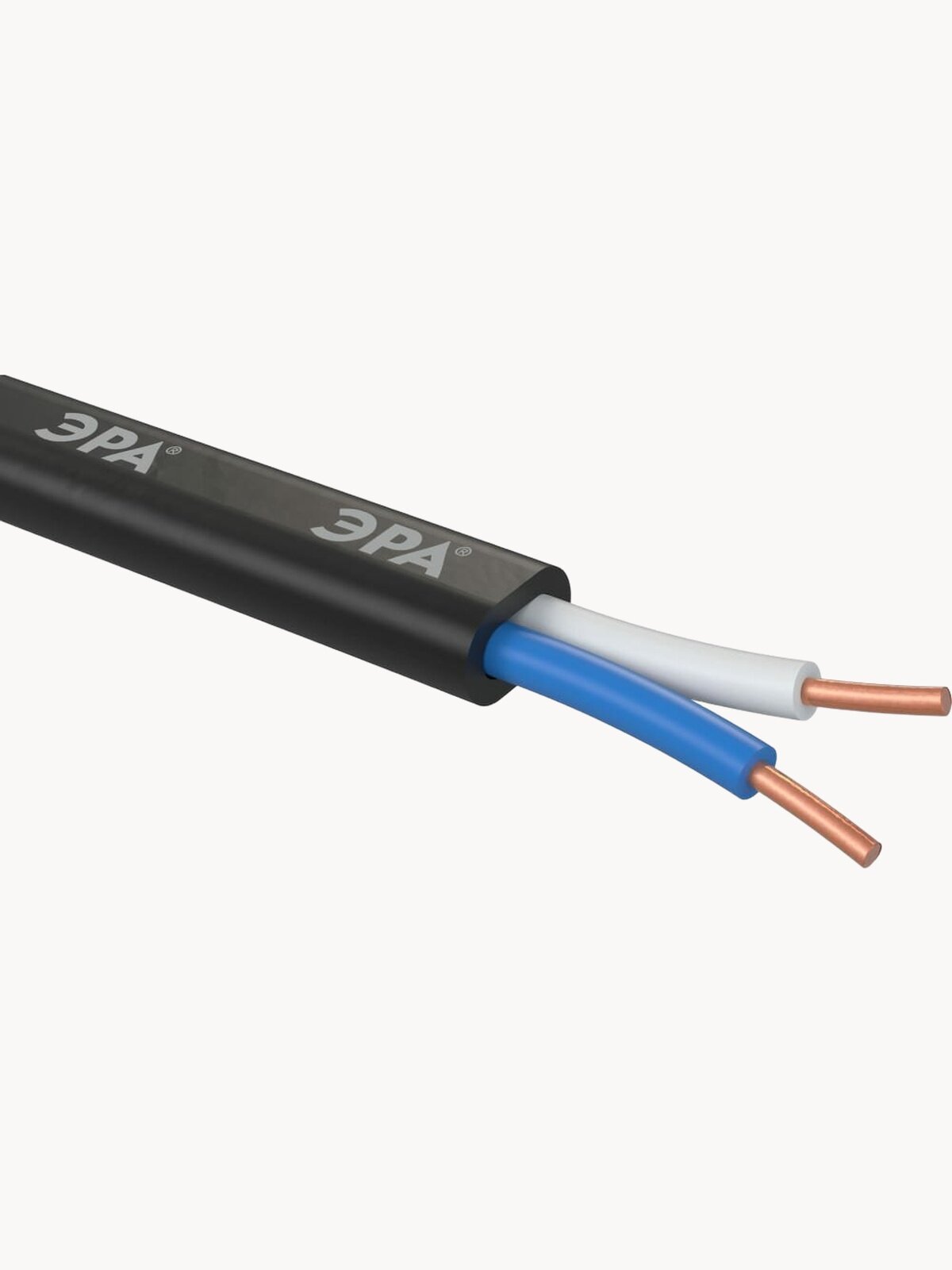 Силовой кабель ВВГ-Пнг(А)-LS 2х1,5 мм2, ГОСТ, 50м, ЭРА