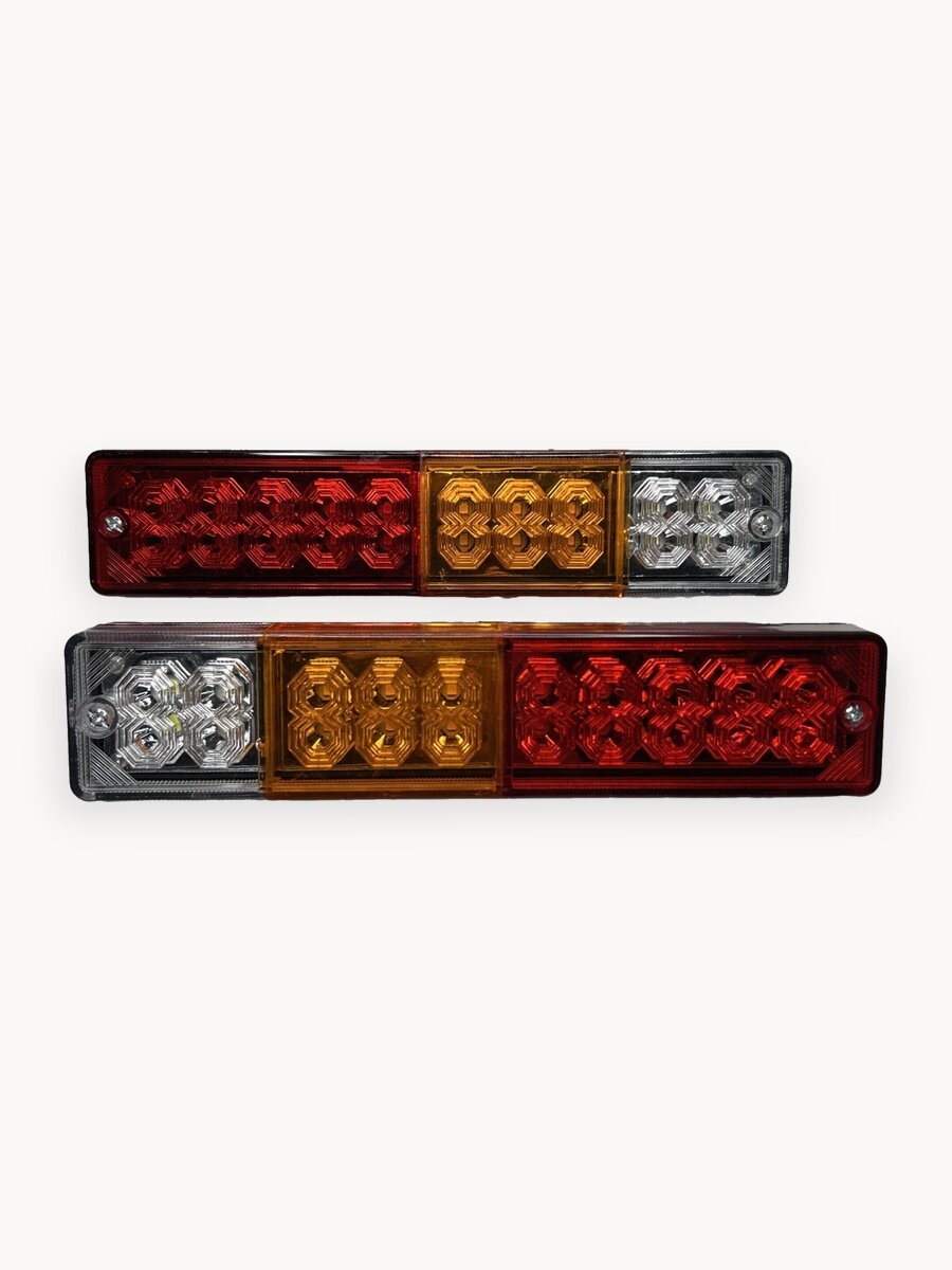 Задние светодиодные фонари на прицеп, грузовик, 12-24V
