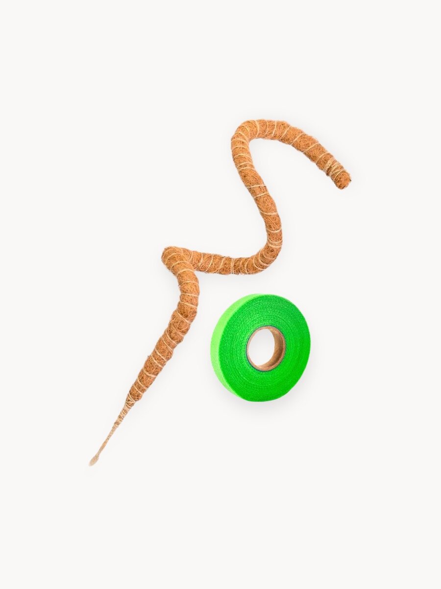 Кокосовая опора для растений гибкая, Декоративная опора для вьющихся комнатных растений 120 см, 1 шт