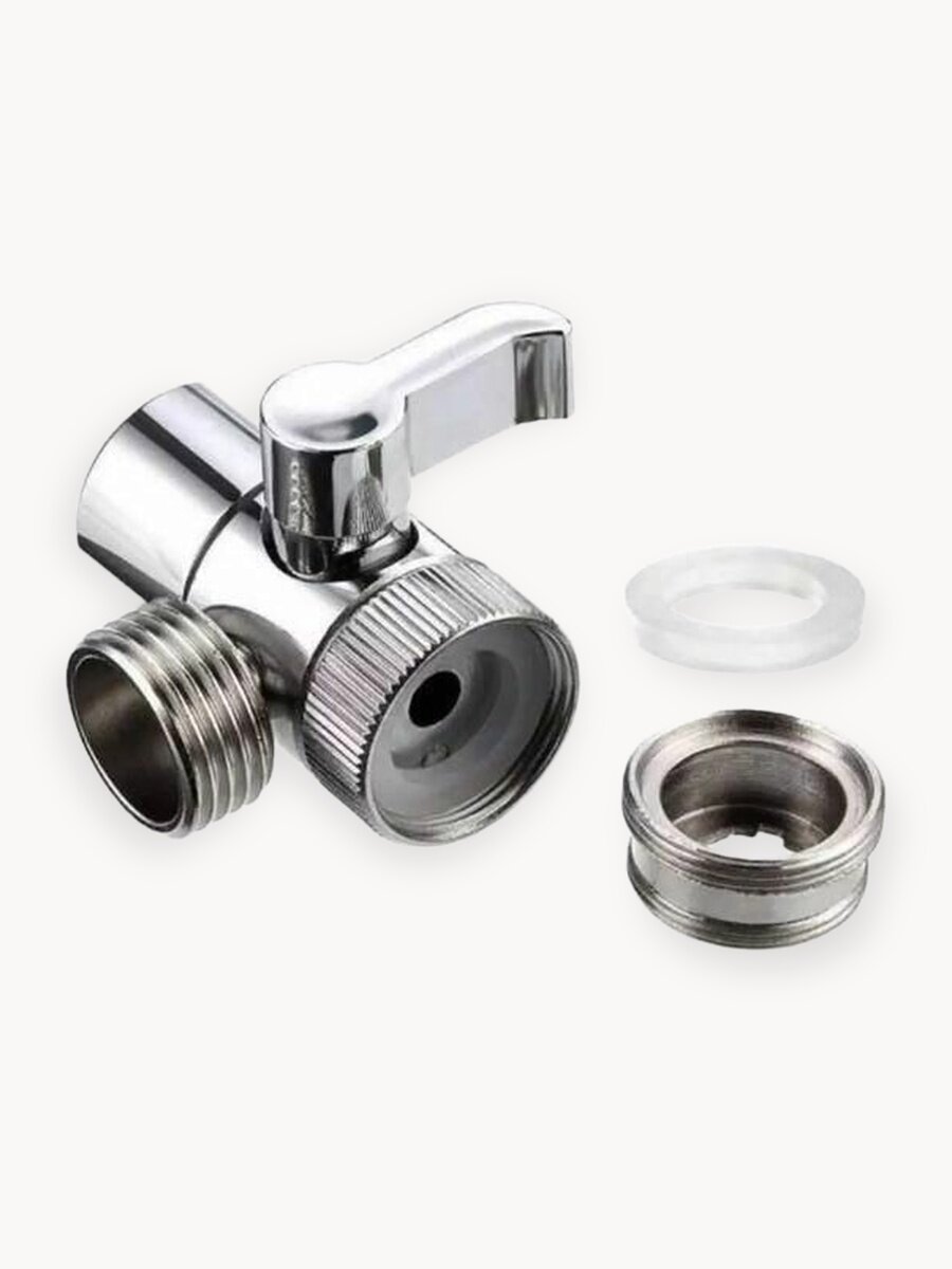 Гигиеническая насадка на кран с лейкой-биде, шлангом и держателем, переключатель воды, компактный душ для раковины и унитаза, быстрая установка без сверления, универсальная резьба М22/М24