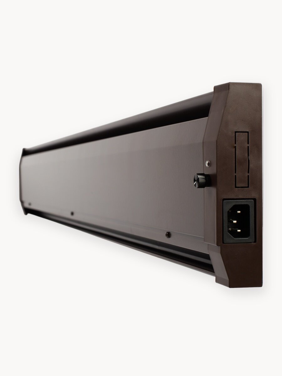 Электрический плинтусный обогреватель Mr.Tektum Smart-Roll 600Вт 1,6м темно-коричневый подключение справа