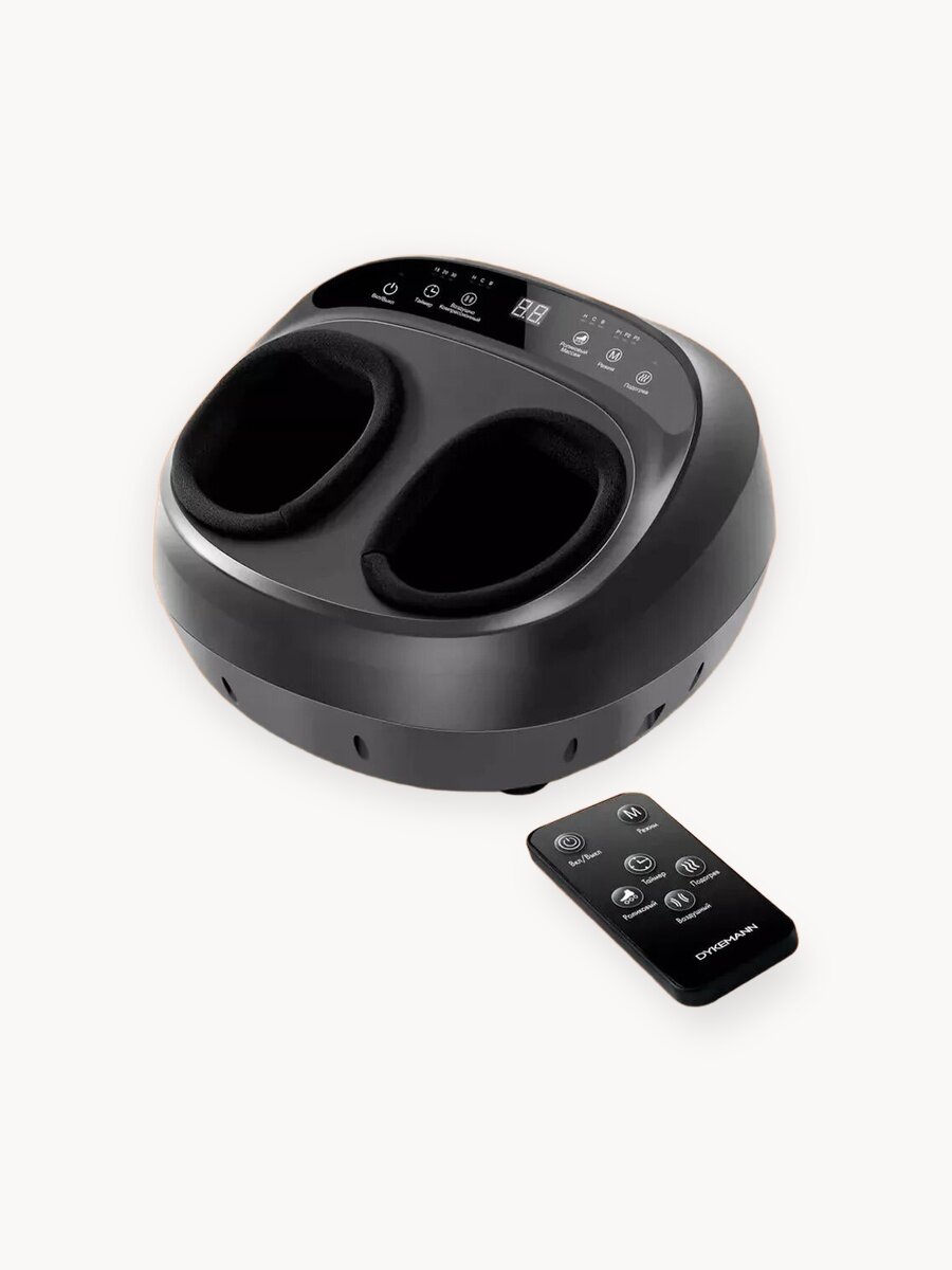 Массажер для ног, стоп Dykemann Warmfoot K-33 премиум класса/ Электрический, Компрессионный и роликовый, лимфодренажный