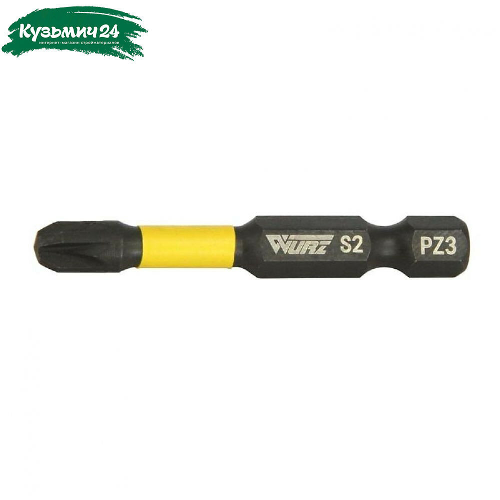Бита торсионная магнитная PZ3х50 мм Wurz 2940