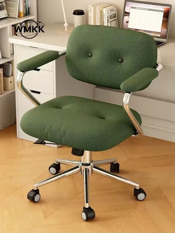 КВ Мебельная Фабрика Офисное кресло, Серебряные металлические ножки + зеленый вельвет