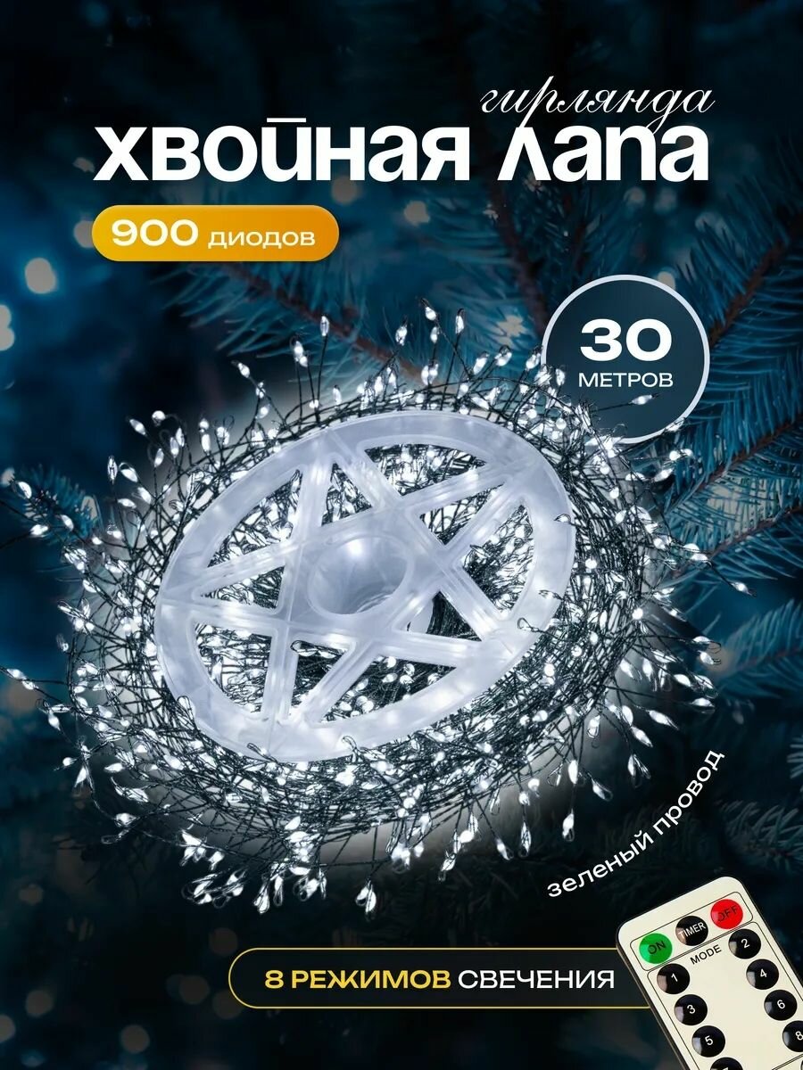 Гирлянда хвойная лапа