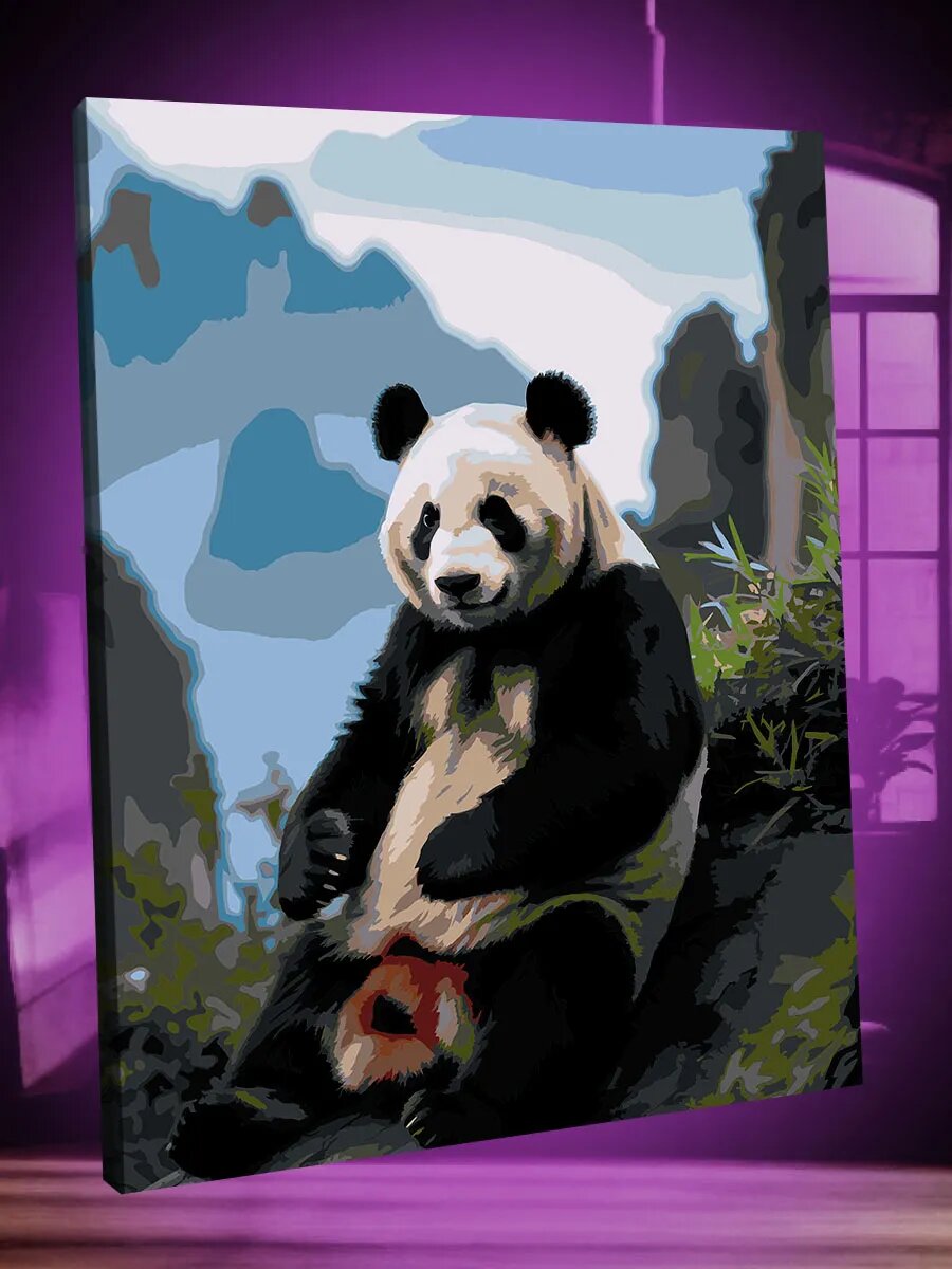 Картина по номерам Панда