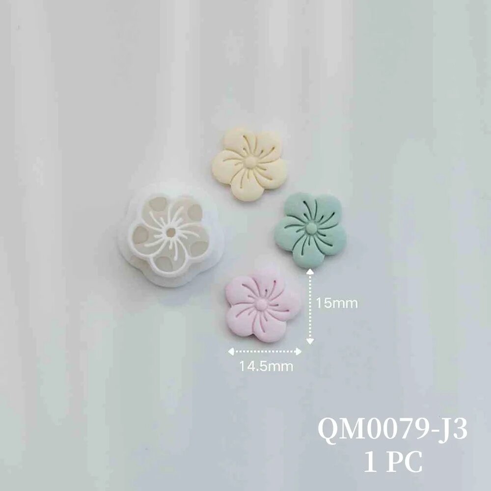 Мягкая керамика, машина для резки полимерной глины, романтическая форма для резки цветка, сделай сам, серьги ручной работы, ювелирные изделия, инструмент для изготовления подвесок