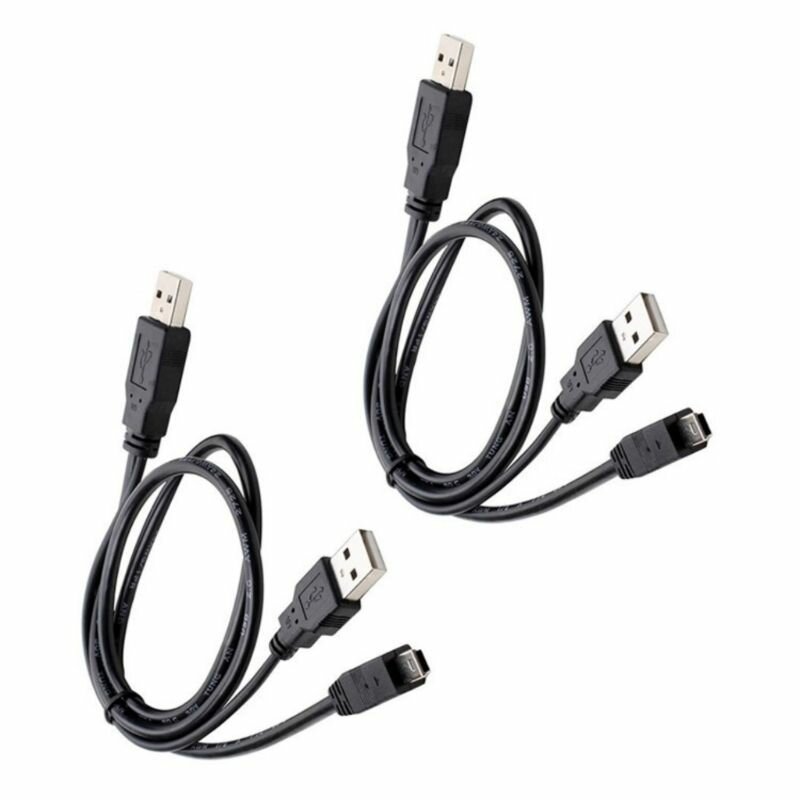 2 двойных USB A2.0 с портом питания к кабелю передачи данных mini5P Y-типа