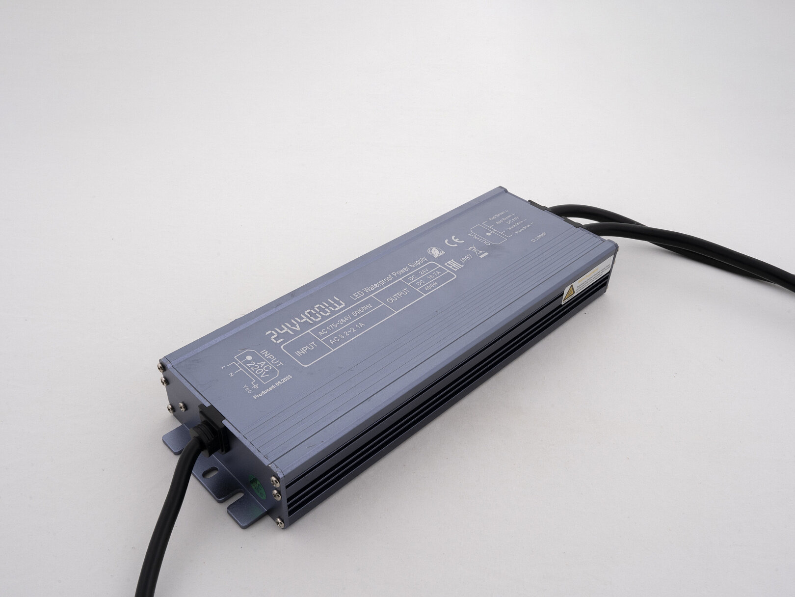 Блок питания 400 Вт, 24 В, IP67, алюминиевый корпус, LEDS POWER SLIM