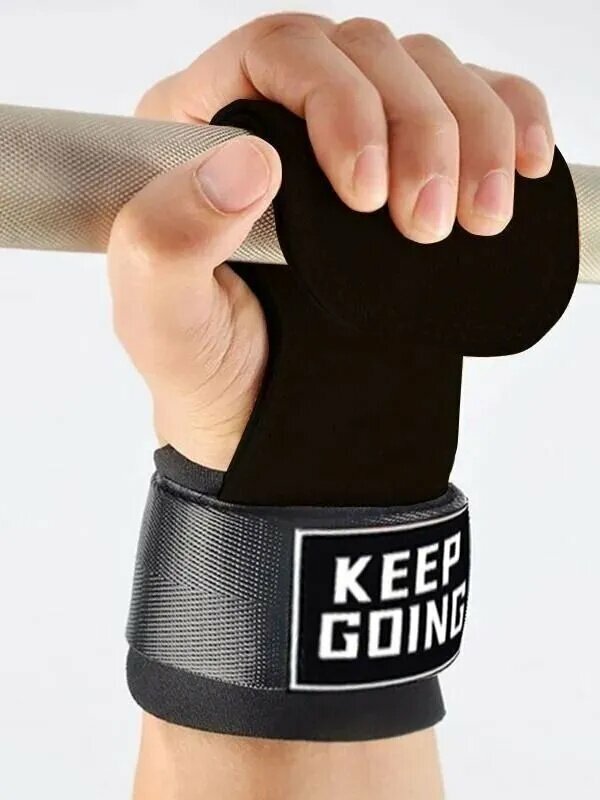 Пояс для становой тяги изготовлен из кожи и используется для становой тяги и турников, черный, комплект