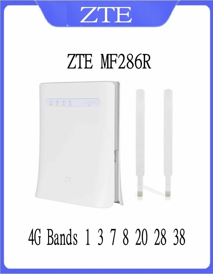 ZTE MF286R 4G+ LTE CAT6 300Mbps роутер 2pcs antennas