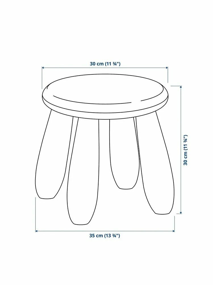 IKEA Детский стул,35х30х30см — фото 1