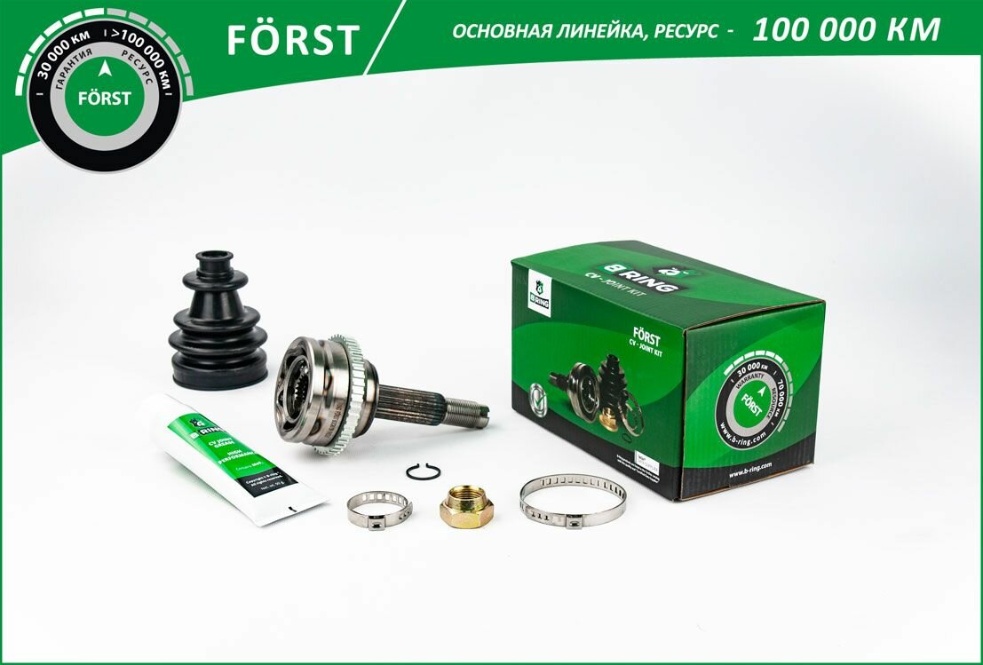 ШРУС наружный CHEVROLET Aveo с ABS, шлицы 22/19 B-RING Обычная линейка FORST