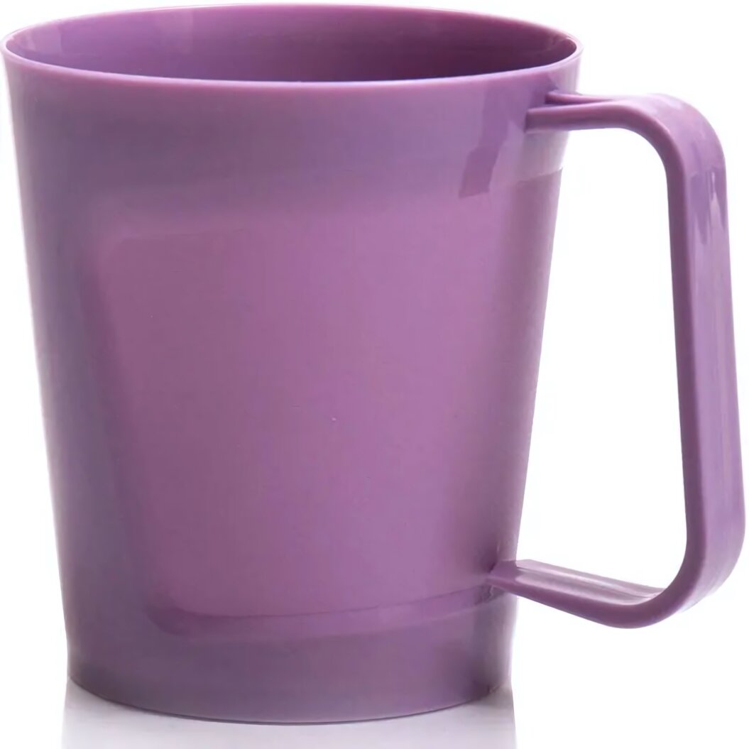 Кружка travel 0,3л, пластик, цвет фиолетовый, с удобной ручкой, для напитков