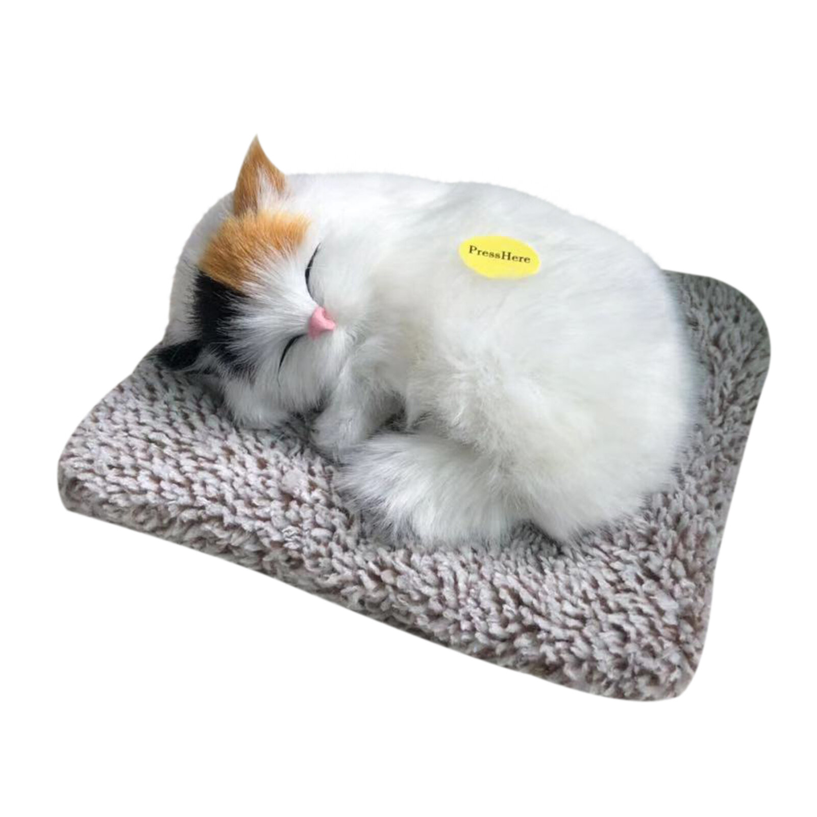 Simulation cat dog golden retriever labrador corgi plush doll animal doll breathing model toy cat Blue-grey rabbit fur cat-with barking Black&white brown white yellow gray Plush+PP cotton 240*190*60mm 113g 1*Toy