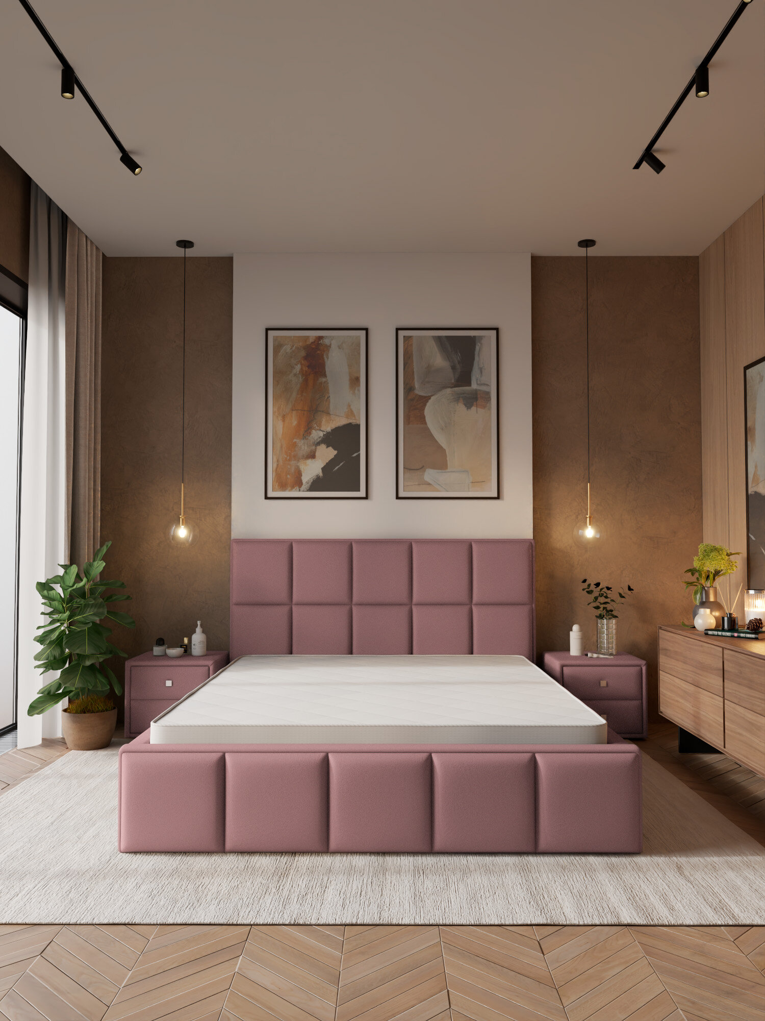 Кровать двуспальная 180х200 с подъемным механизмом, Флоренция макси с мягким изголовьем для дома и спальни, ортопедическое основание, ящик для белья