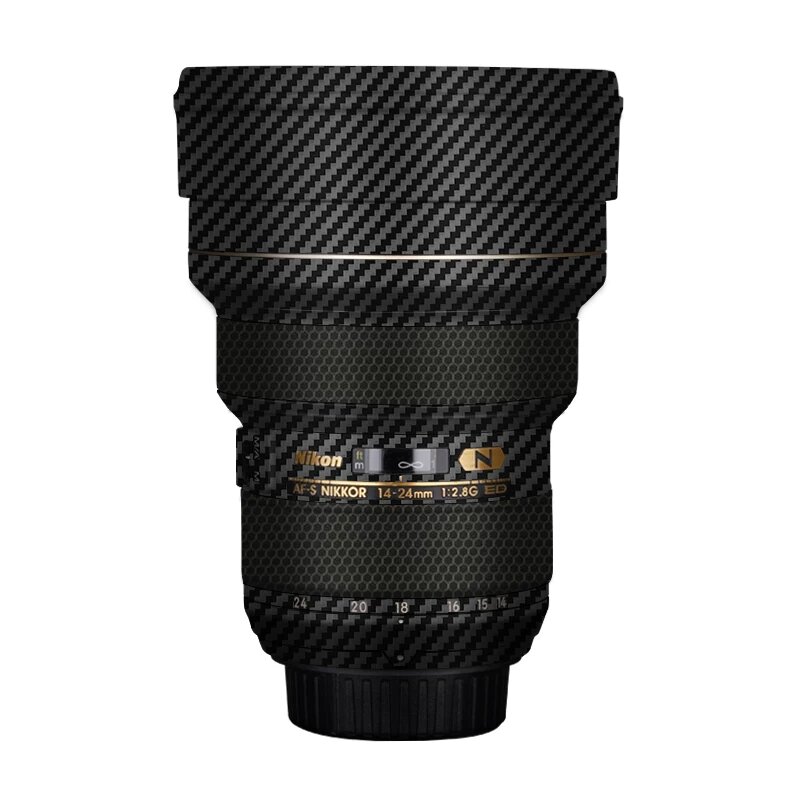 Защитный чехол для объектива Nikon AF-S 14-24mm f/2.8G в цвете Углеродный черный с премиум-защитой