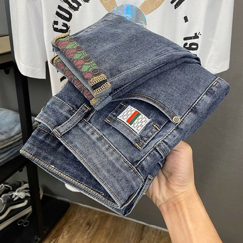 Тренд RONG CH Мужские Джинсы Универсальные Черные Премиум Харем Деним, Размер_28