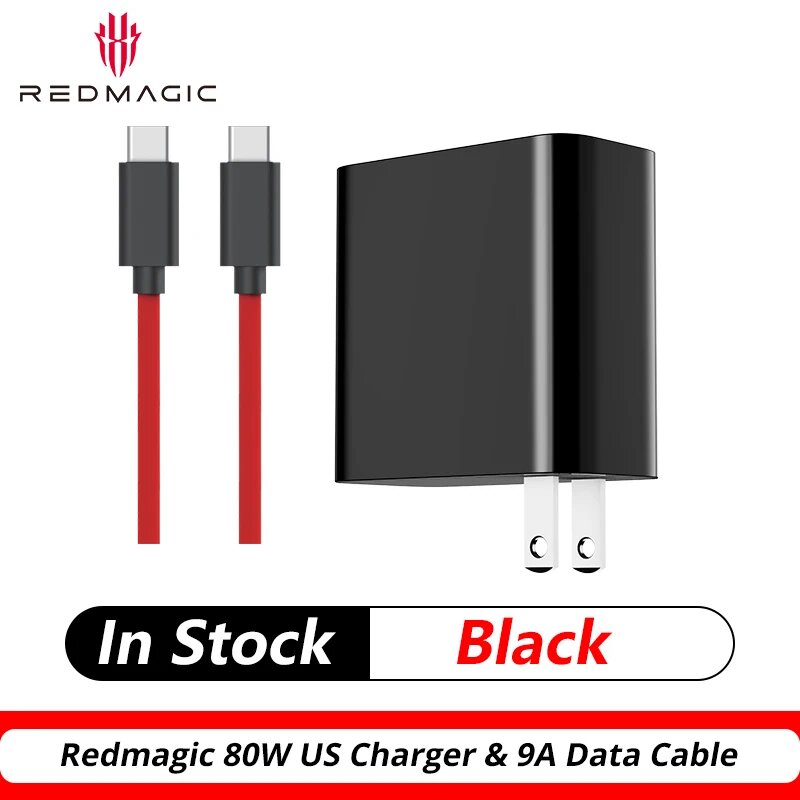 Redmagic 80W US Charger & 9A Data Cable