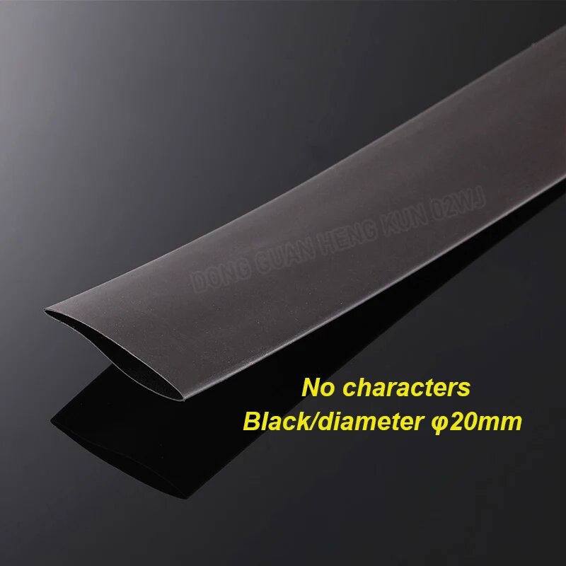 Цветные термоусадочные трубки Fosword 2-28 мм 20mm Black(1PCS)
