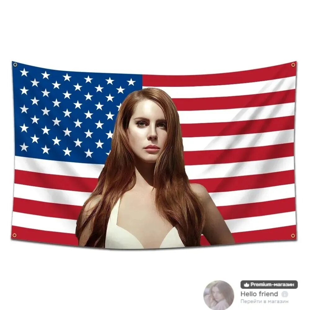 Флаг лана дель рей/ Lana DelRey flag 90x150cm
