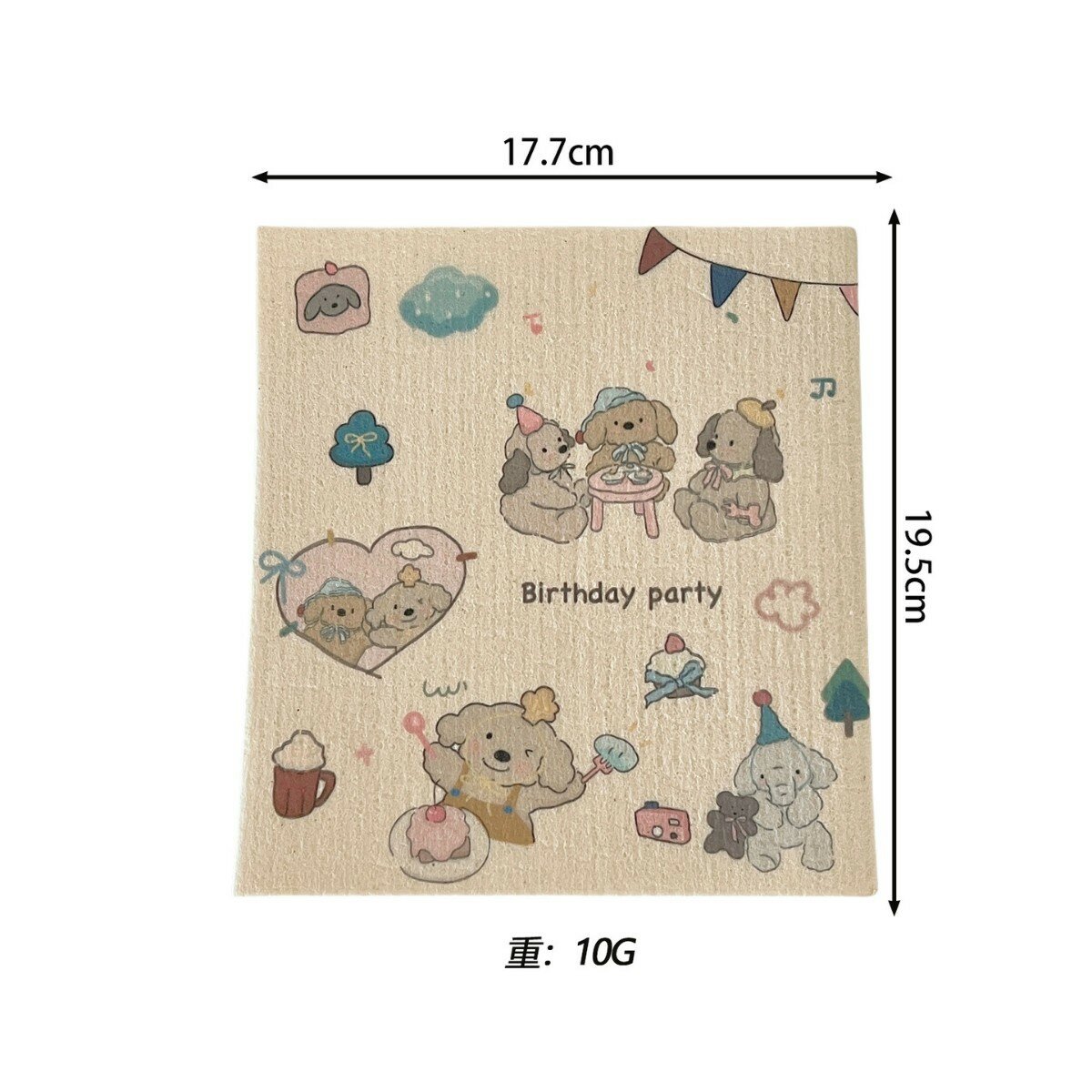 Кухня Леле милая компрессионная хлопковая тряпка хлопчатобумажная тряпка чистая ткань три бавовняні ганчірки з деревної