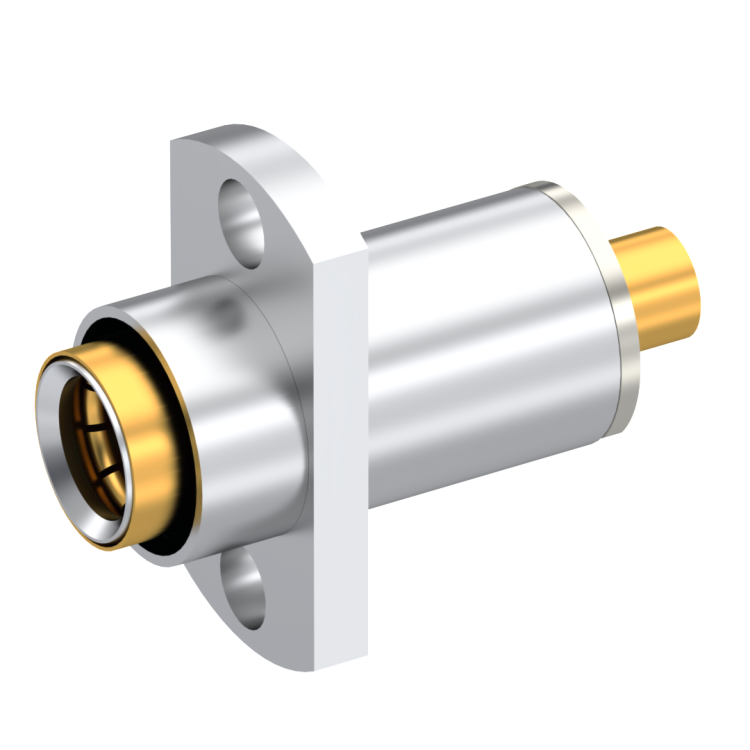 Китайский аналог(замена): R108292000 SMB прямой разъем с фланцем на два отверстия, плавающая розетка, паяльного типа - кабель 0.085