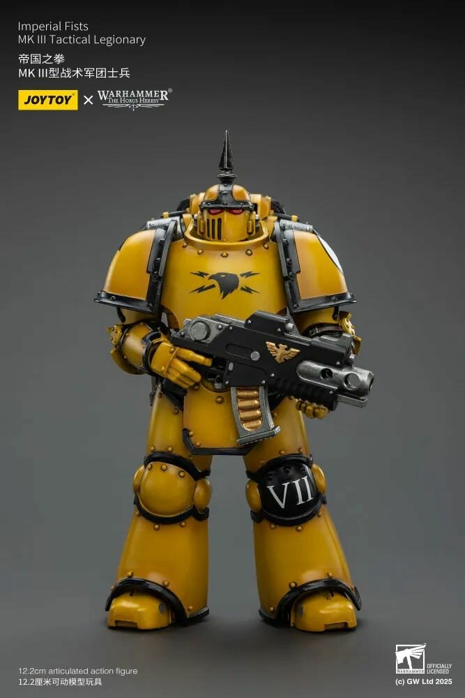 Подвижная фигурка Warhammer 40K 1/18 Action Figures Imperial Fists MKIII Tactical Leigonary