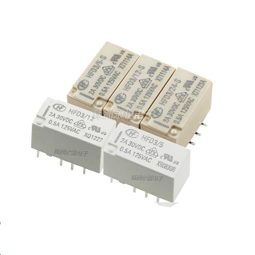 Реле HFD3-5V 2 штуки HFD3-5V-DIP